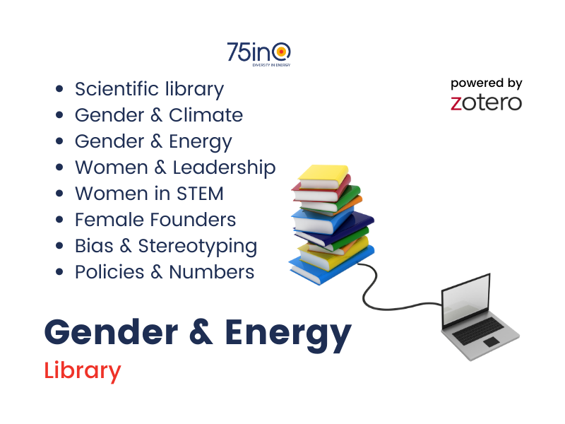 Annotated Library Gender & Energy • 75inQ