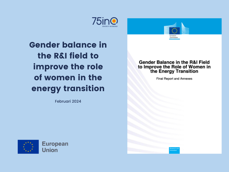 Gender balance in the R&I field to improve the role of women in the ...